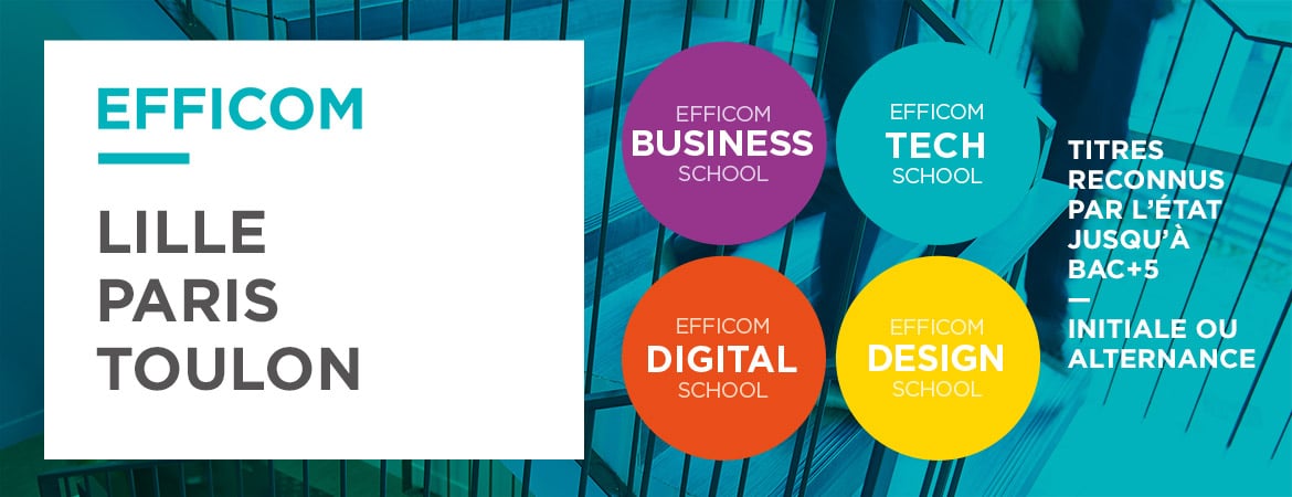 EFFICOM - Ecoles Informatique, Commerce, Digital & Design | Efficom